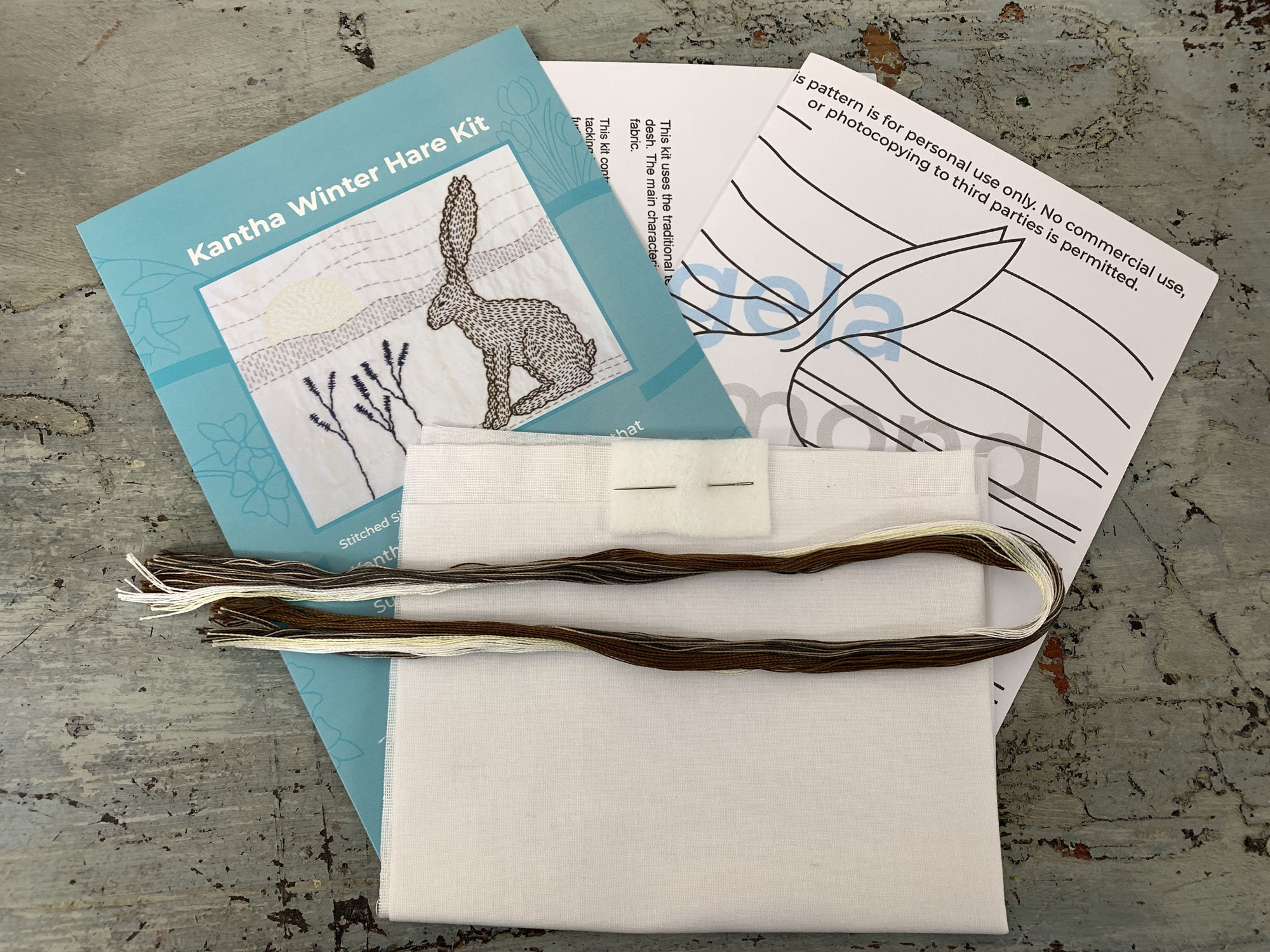 Kantha Winter Hare Kit - Etsy