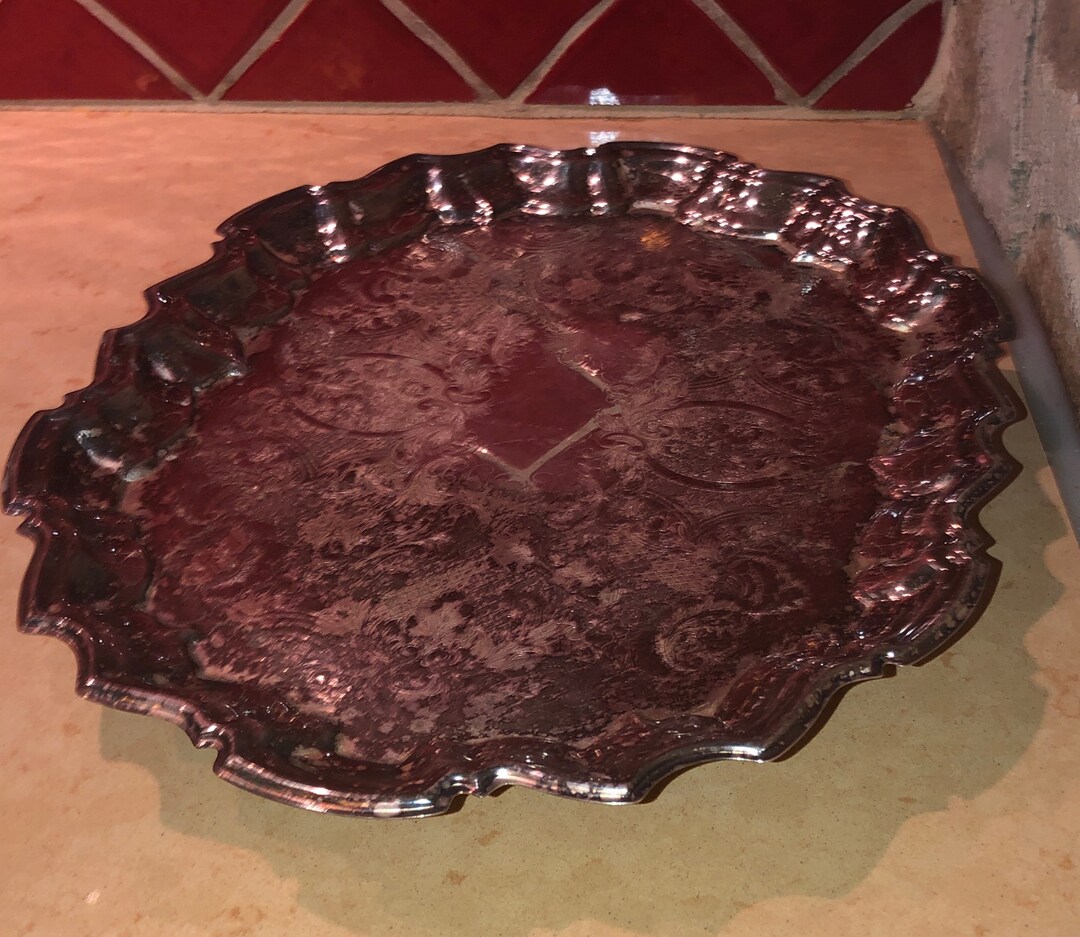 Beautiful Footed Silver Plate Leonard Serving Tray - Etsy