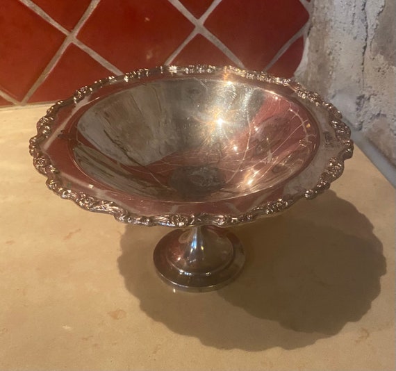 Vintage Oneida Silver Plated Pedestal Dish | Etsy