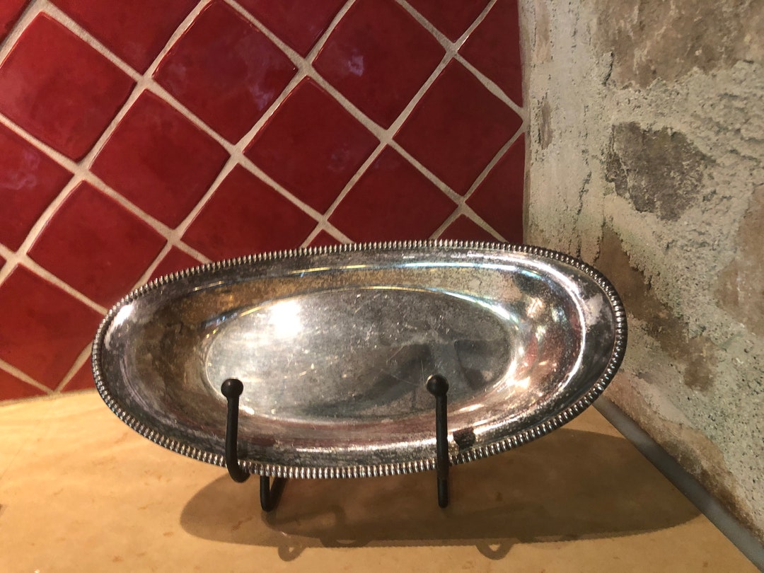Vintage Silver Plated Oval Serving Plate - Etsy