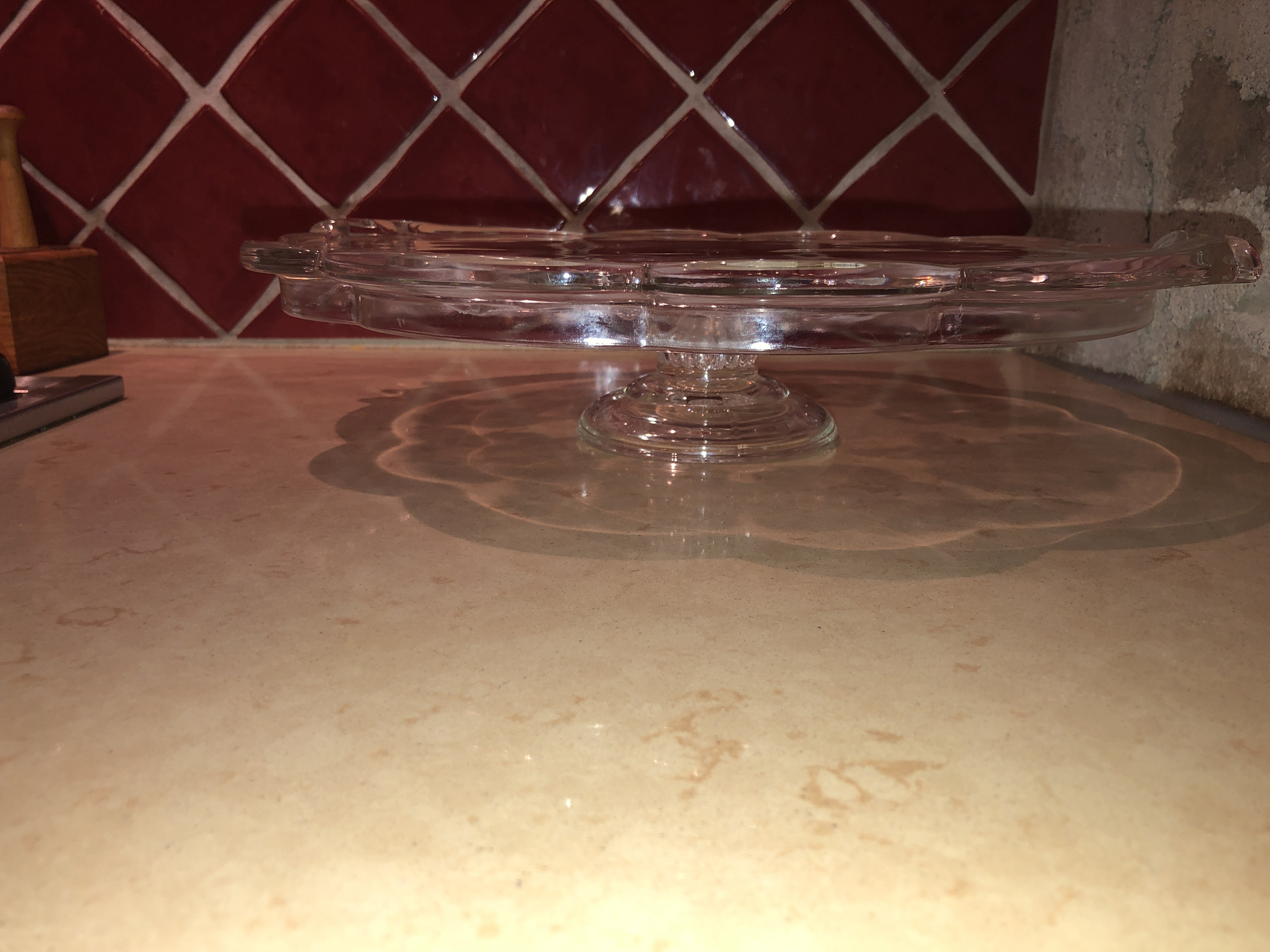 Stunning Large Chrystal Cake Plate - Etsy