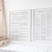 US Constitution Bill of Rights Set of Two Prints, Patriotic Wall Art ...