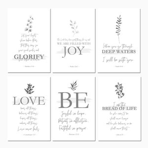 Bible Verse Bundle, Bible Verses Gallery Wall, Modern Bible Verses ...