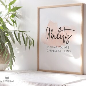 Woman Office Motivational Printable Art Girly Watercolor Home Office ...