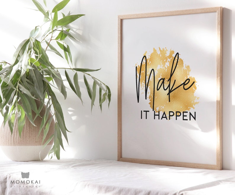 Stay Positive Office Set of 3 Inspirational Office Wall Art - Etsy