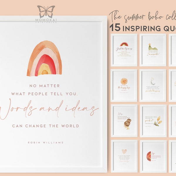 Positive Colorful Quotes Posters - Etsy