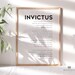 Invictus Poem Print by William Ernest Henley Invictus I Am - Etsy