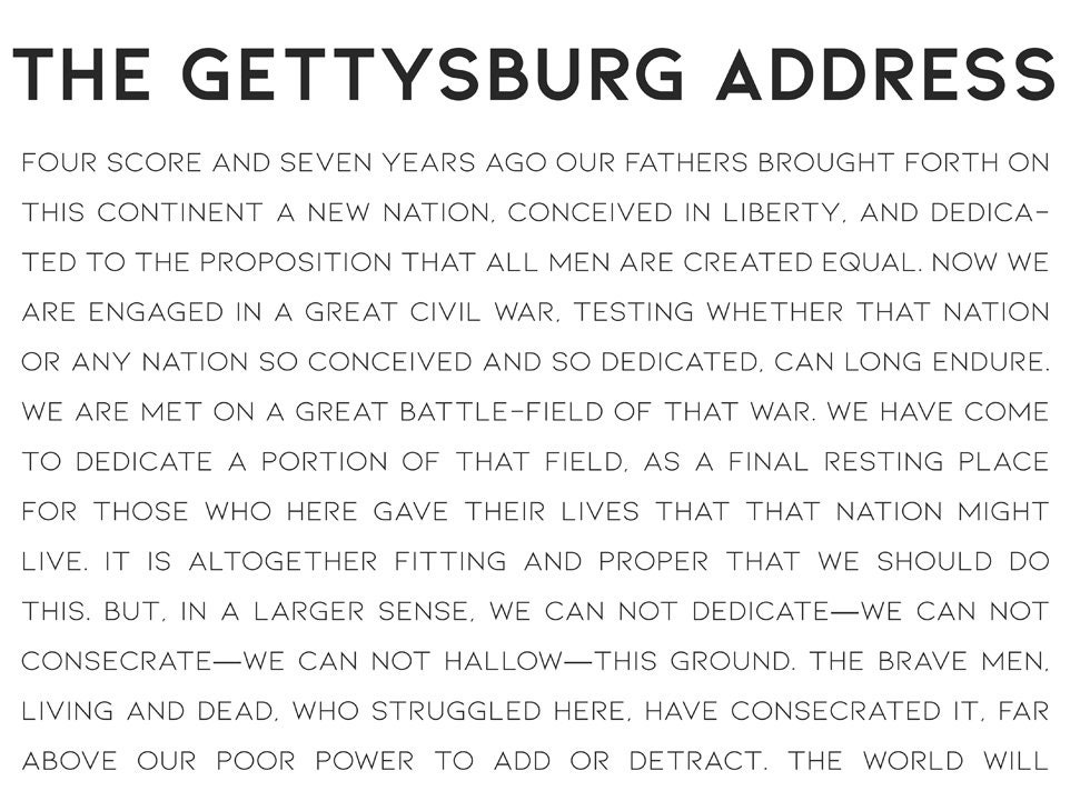 The Gettysburg Address print Gettysburg Address patriotic | Etsy