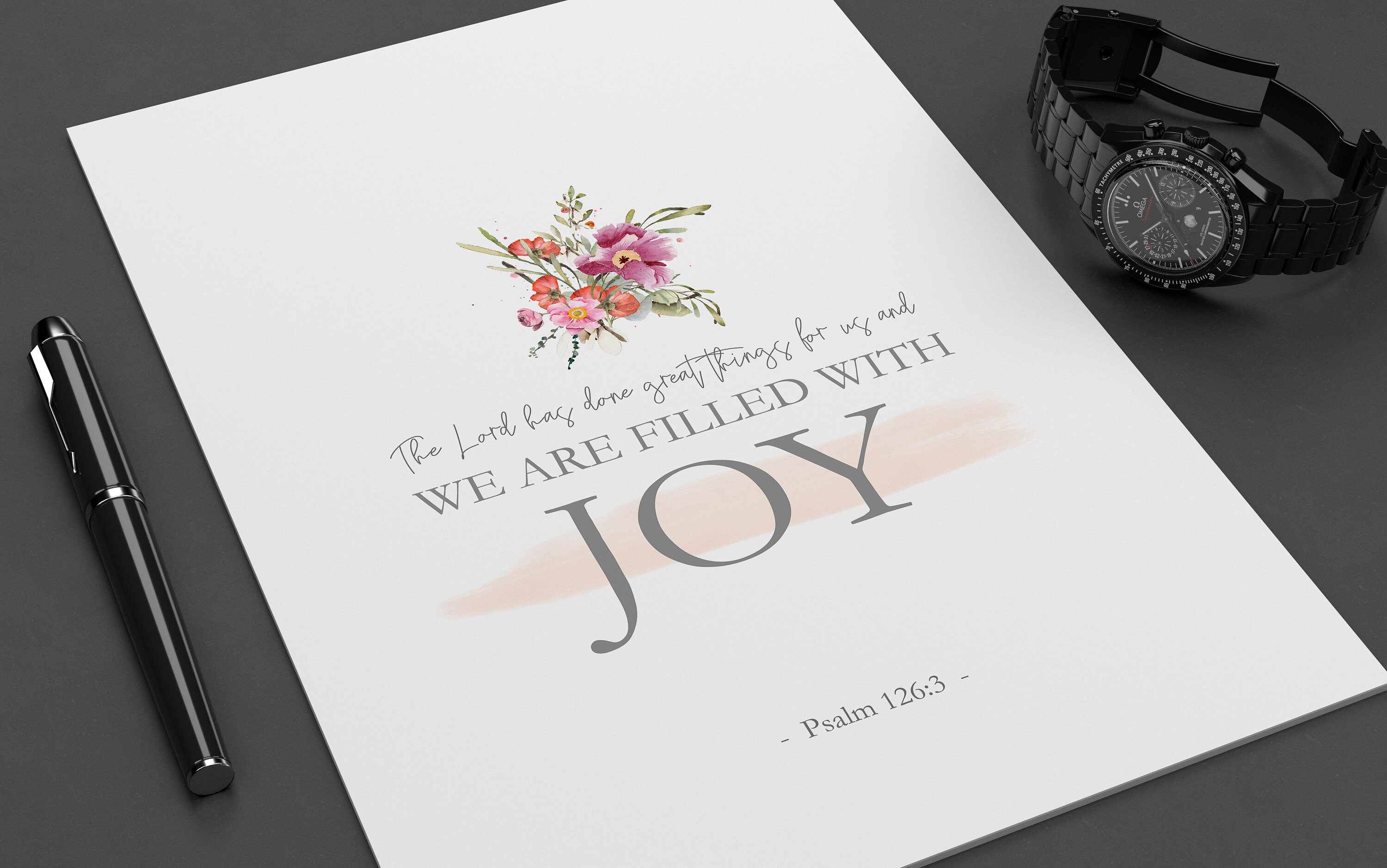 Bible Verses Printable Set Flowers Inspirational Scripture - Etsy