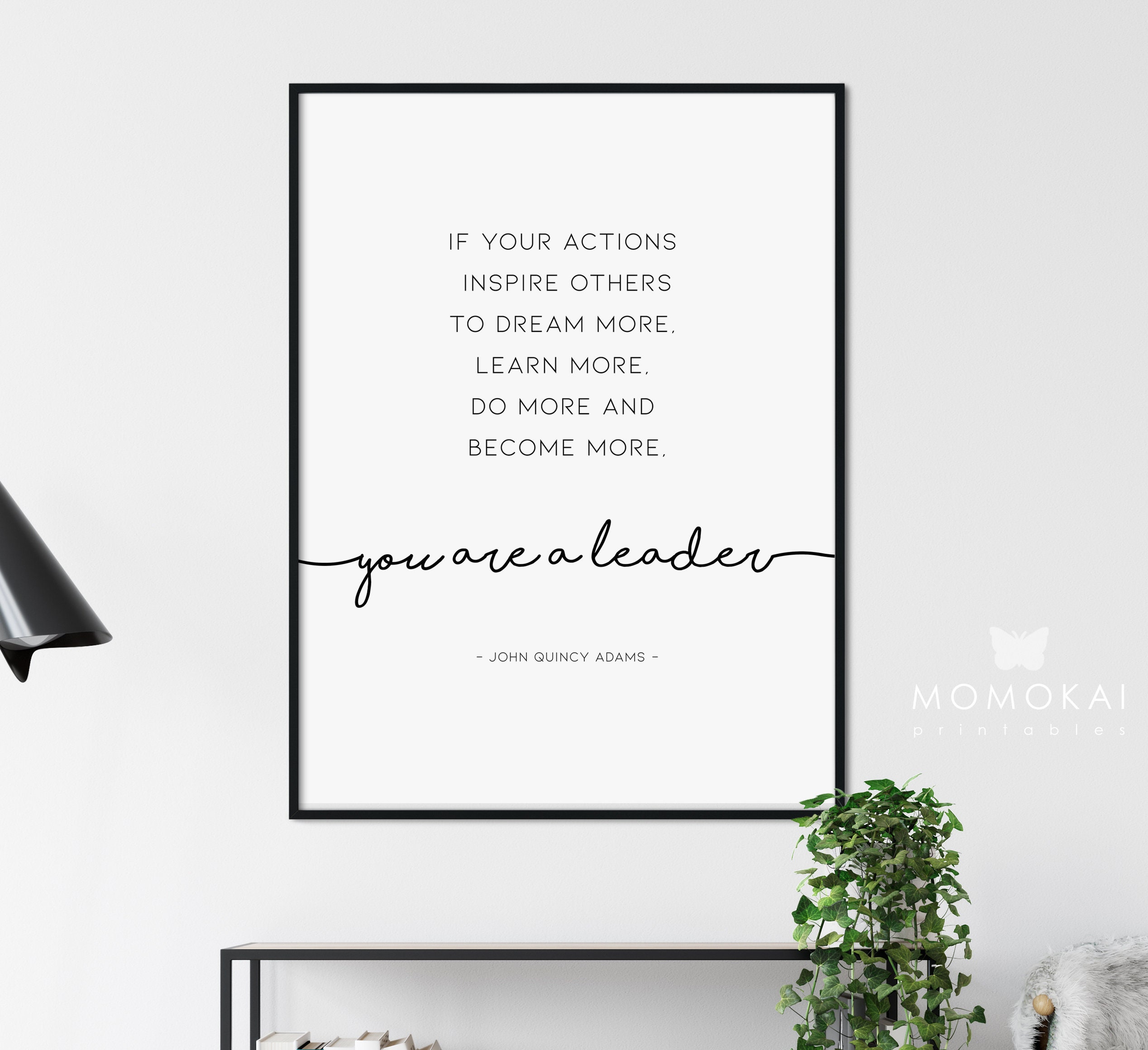 You Are a Leader Quote, Printable Leadership Quotes, Gift for Professor ...