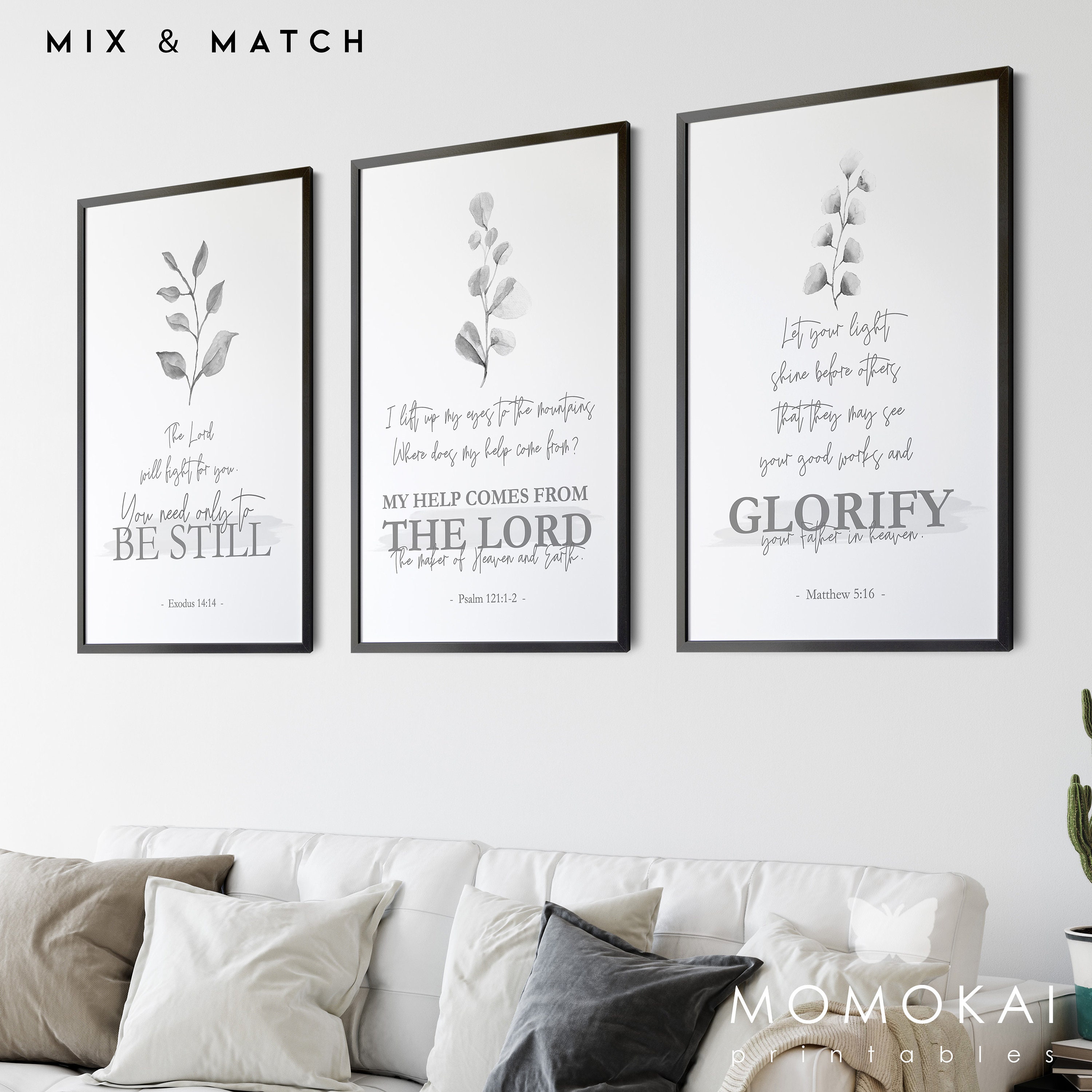 30 Bible Verses Printable Wall Art Set Christian Printable - Etsy