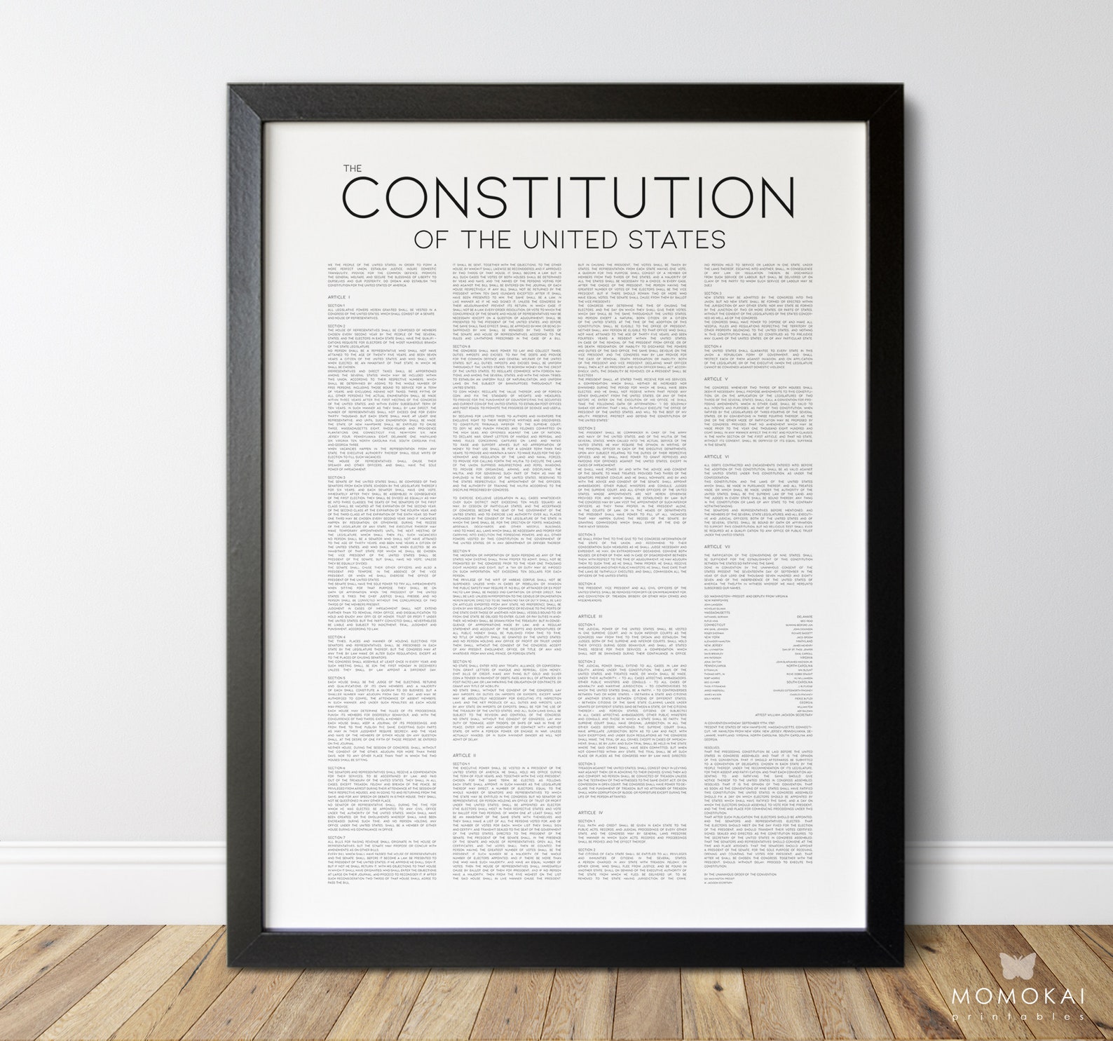 US Constitution Bill of Rights Set of Two Prints Patriotic - Etsy