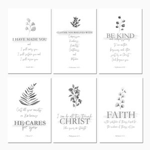 Bible Verse Bundle, Bible Verses Gallery Wall, Modern Bible Verses ...