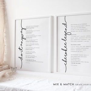 Minimalist Inspirational Quote Prints Set, 6 Famous Sayings for Gallery ...