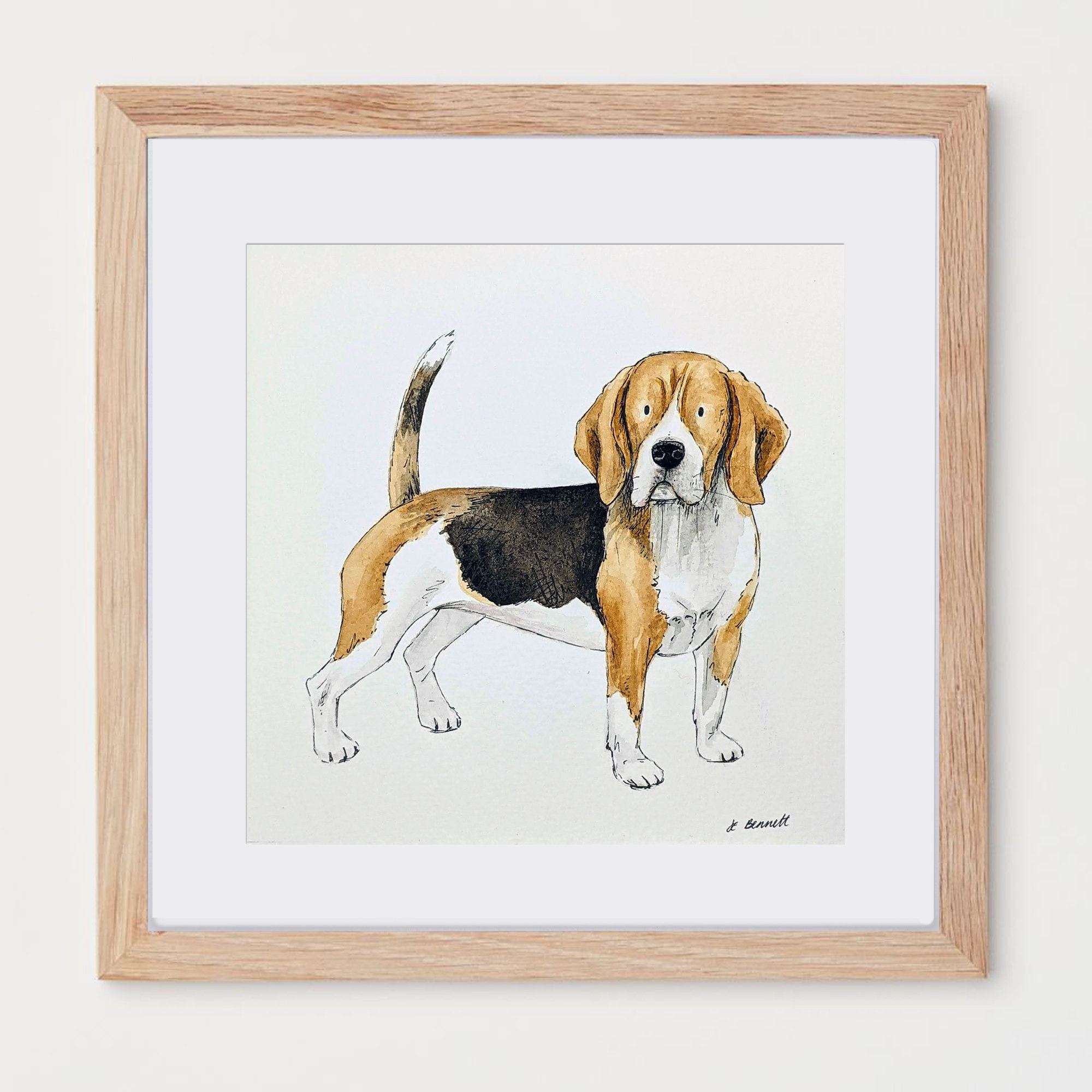 Original Dog Breed Watercolour Paintings, Dog Breeds, Pet Portrait ...