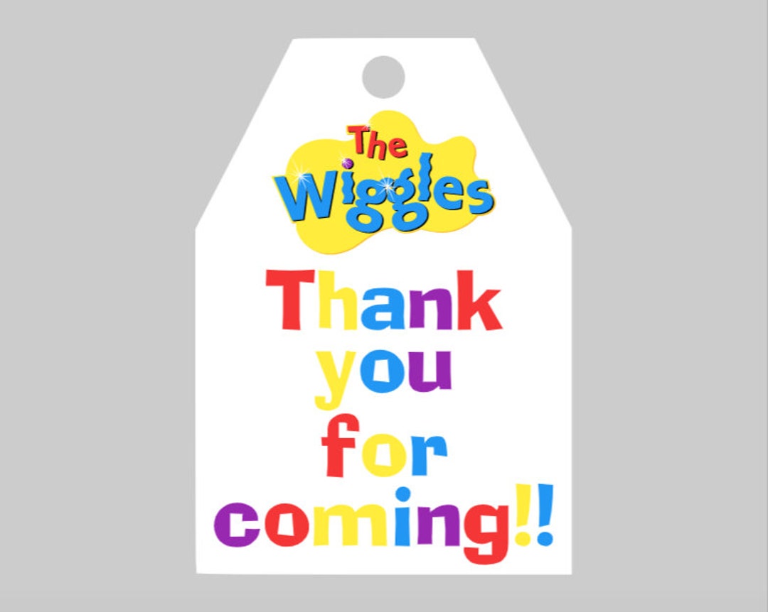 Wiggles Inspired Favour Tags, Handmade Birthday Party Gifts Baby ...