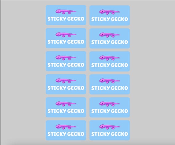 Bluey Inspired STICKY GECKO Favour Stickers Birthday Party - Etsy Australia