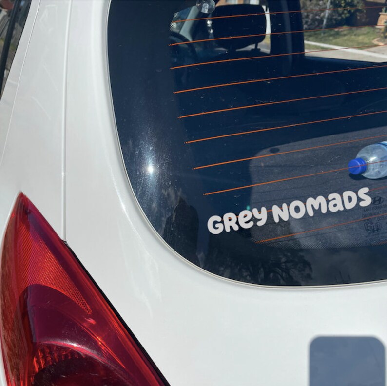 Bluey Grey Nomad/nomadsvinyl Inspired Sticker Handmade Car - Etsy