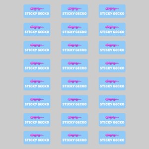 Bluey Inspired STICKY GECKO Favour Stickers, Birthday Party Favour ...