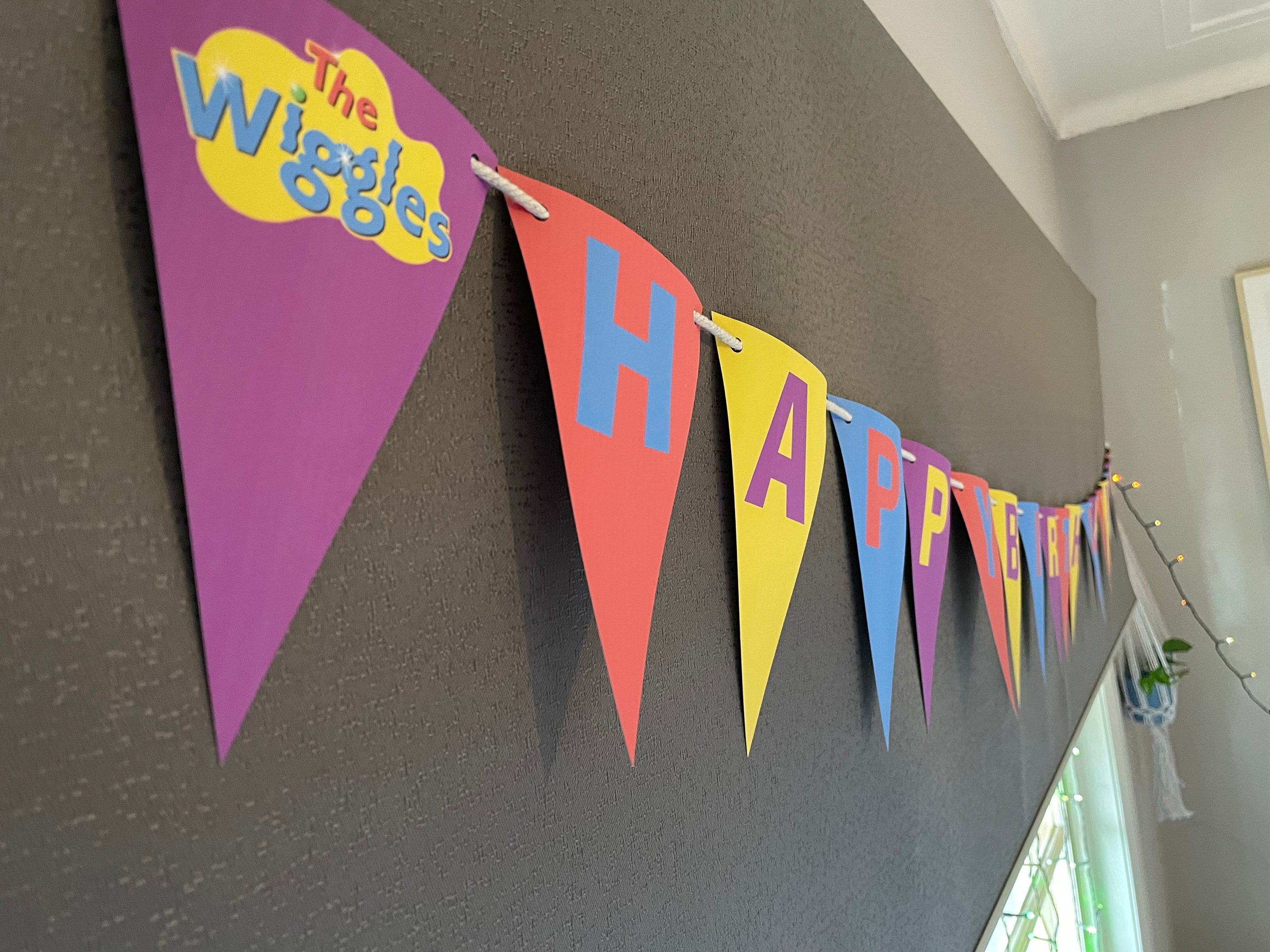 Custom Wiggles Inspired Bunting Handmade Personalised - Etsy Australia