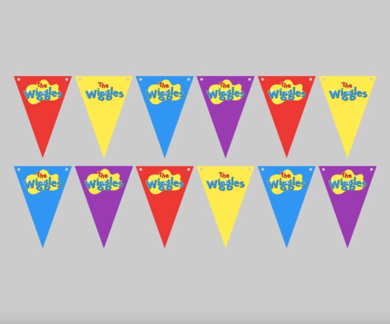 Wiggles Inspired Logo Banner Handmade Birthday Party Sign - Etsy Australia