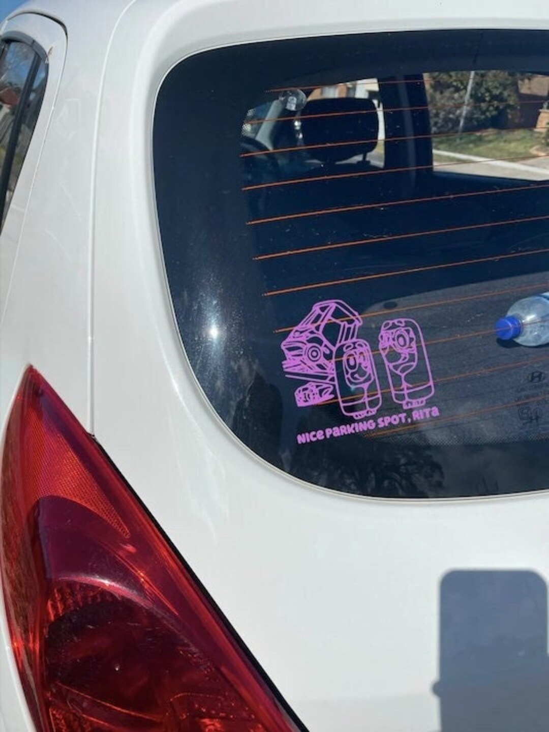 Bluey Grannies Vinyl Inspired Sticker, Handmade Car Window Back Sign ...