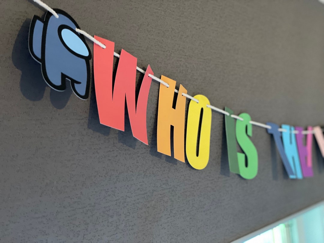 Custom Among Us Inspired Imposter Banner, Handmade Personalised ...