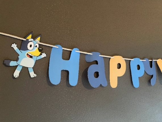 Custom Bluey Inspired Banner Handmade Personalised Birthday - Etsy ...