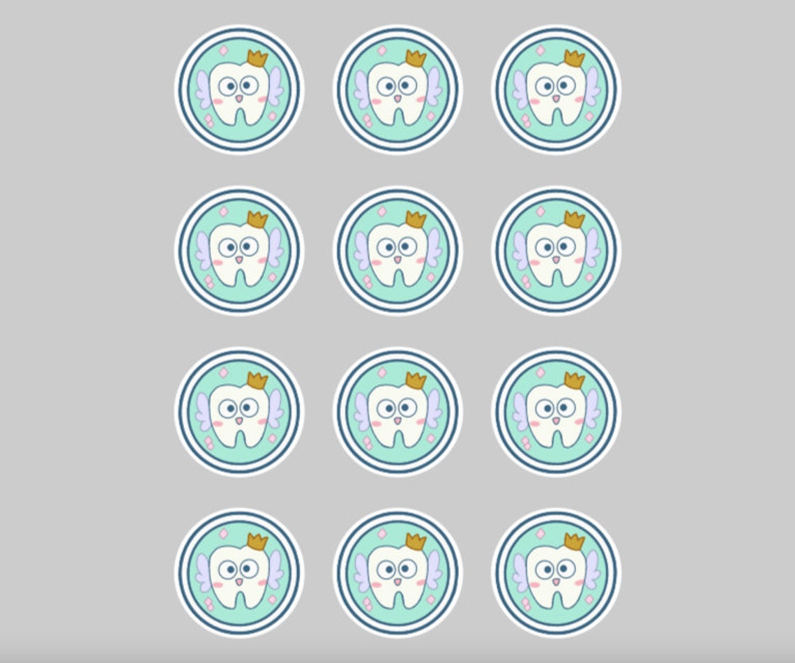 Bluey Inspired TOOTH FAIRY Favour Stickers Birthday Party - Etsy Australia