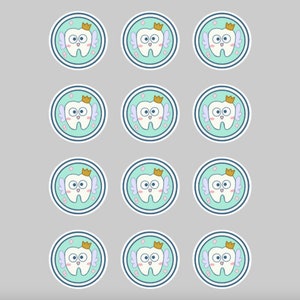 Bluey Inspired TOOTH FAIRY Favour Stickers, Birthday Party Favour Label ...