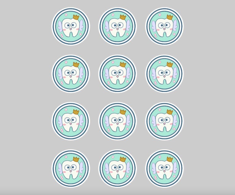 Bluey Inspired TOOTH FAIRY Favour Stickers Birthday Party - Etsy Australia