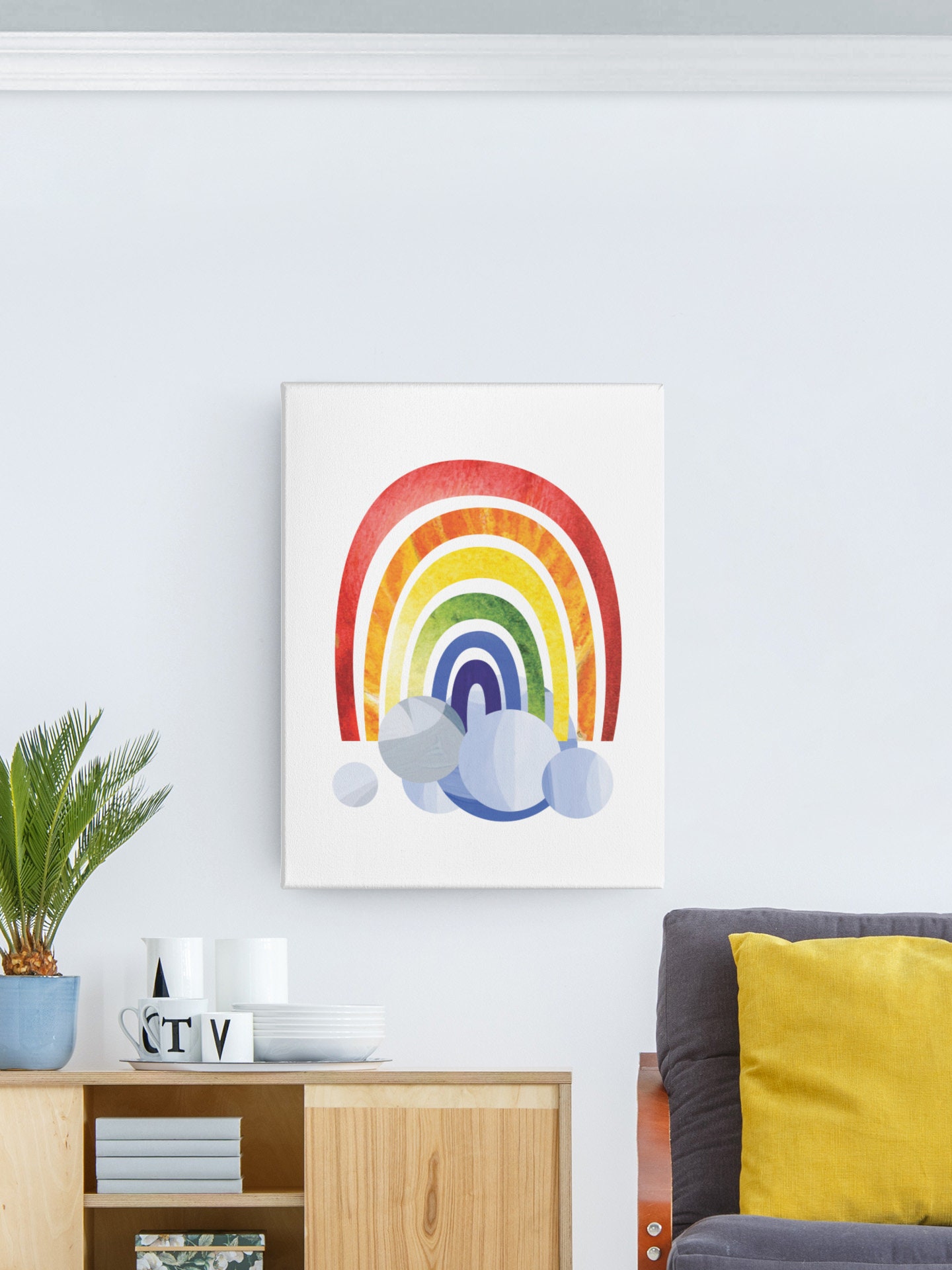 DIGITAL DOWNLOAD Collage Rainbow Print - Etsy