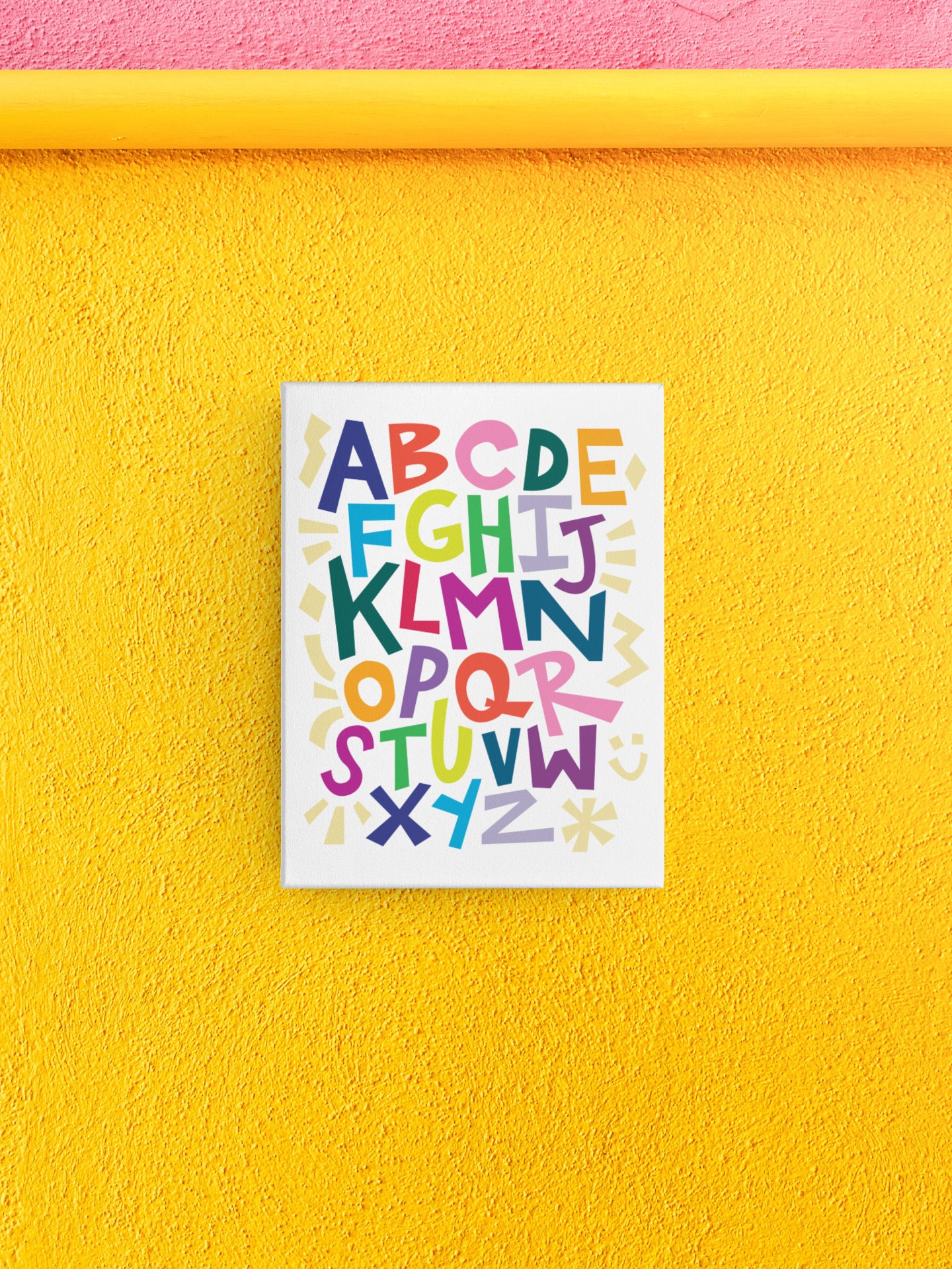 DIGITAL DOWNLOAD Colorful Alphabet Print - Etsy