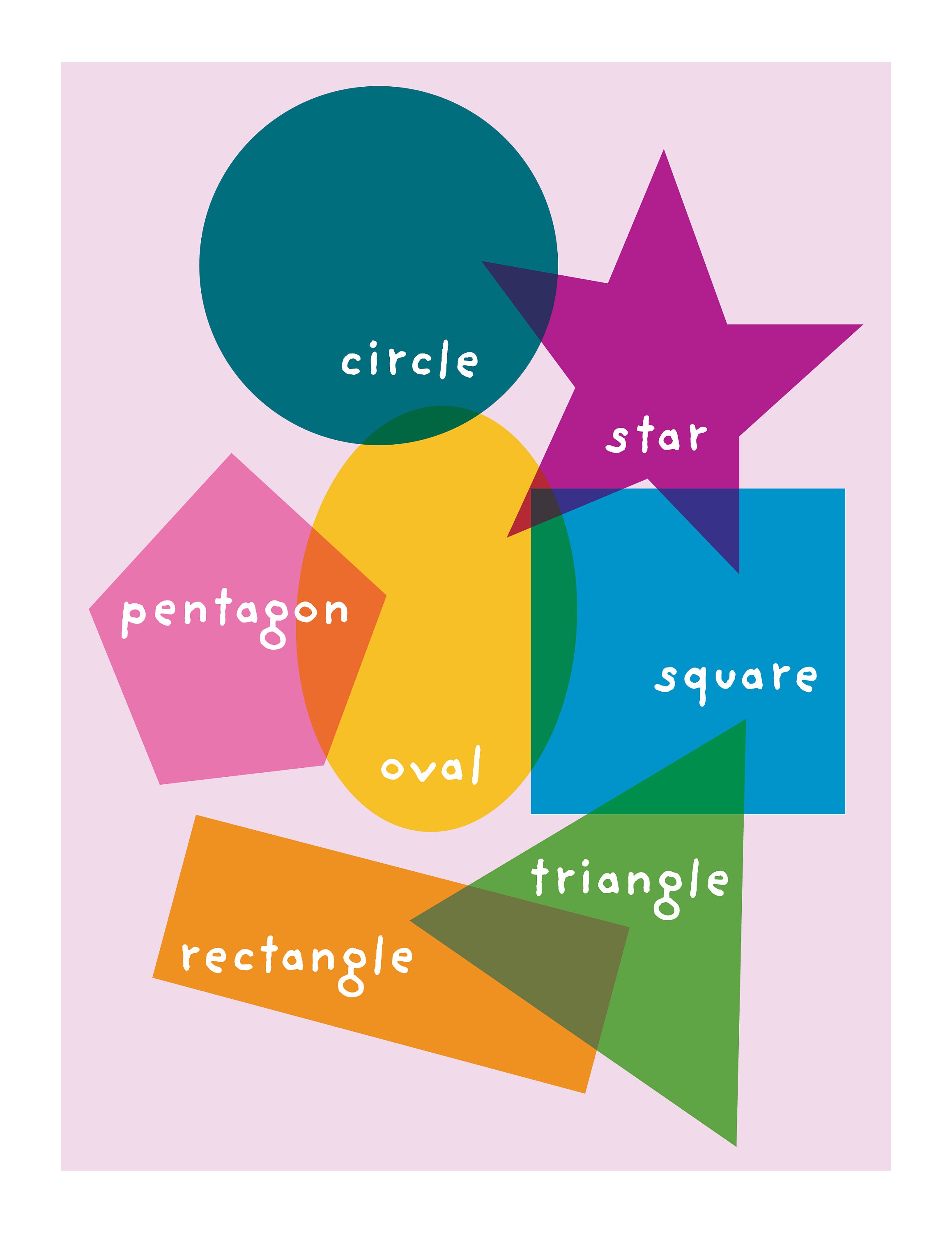 DIGITAL DOWNLOAD Colorful Learning Print Set | Alphabets, Numbers ...