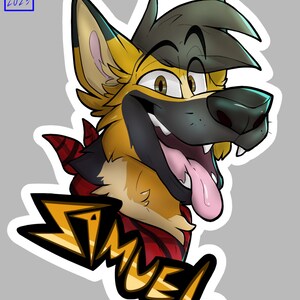 Furry/oc Badge Commissions - Etsy