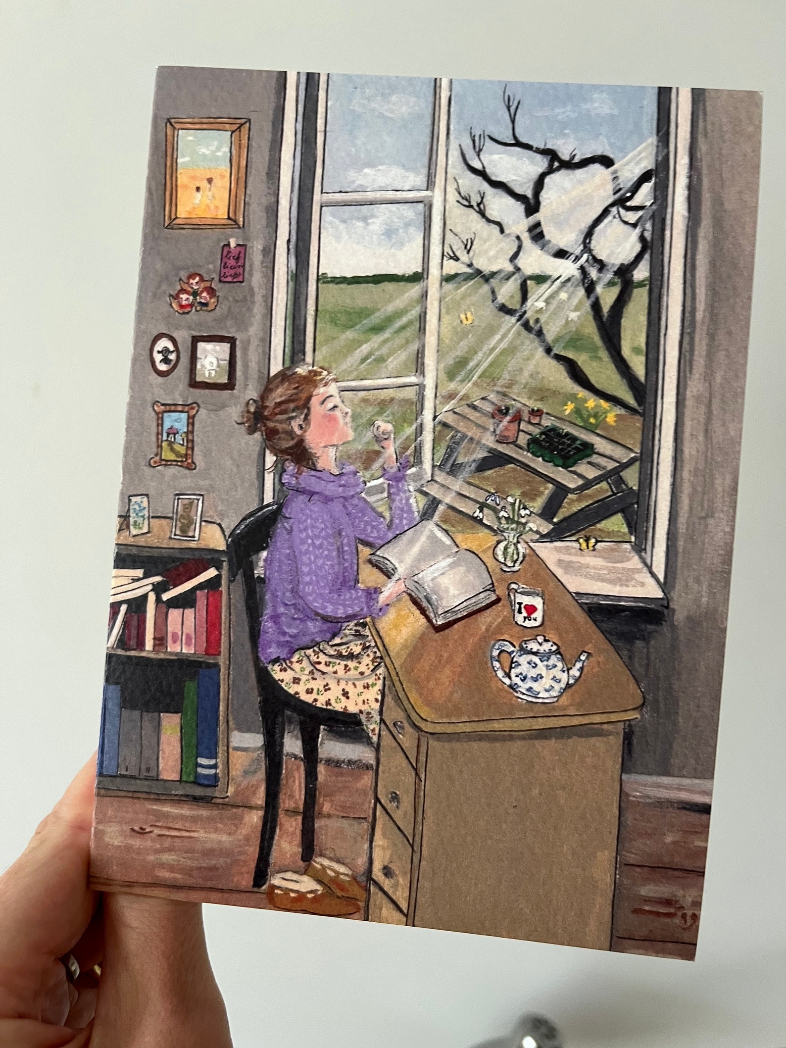 Apricity (the Warmth of the Sun) - Postcard - Illustration Art - Etsy