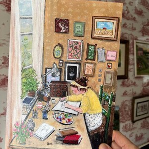 The Drawing Table - Postcard - Art Poster (A4 Size) - Etsy