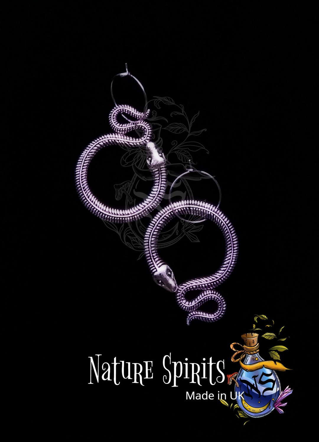 Auryn Ouroboros Symbol Never Ending Story Big Snake Hoop - Etsy