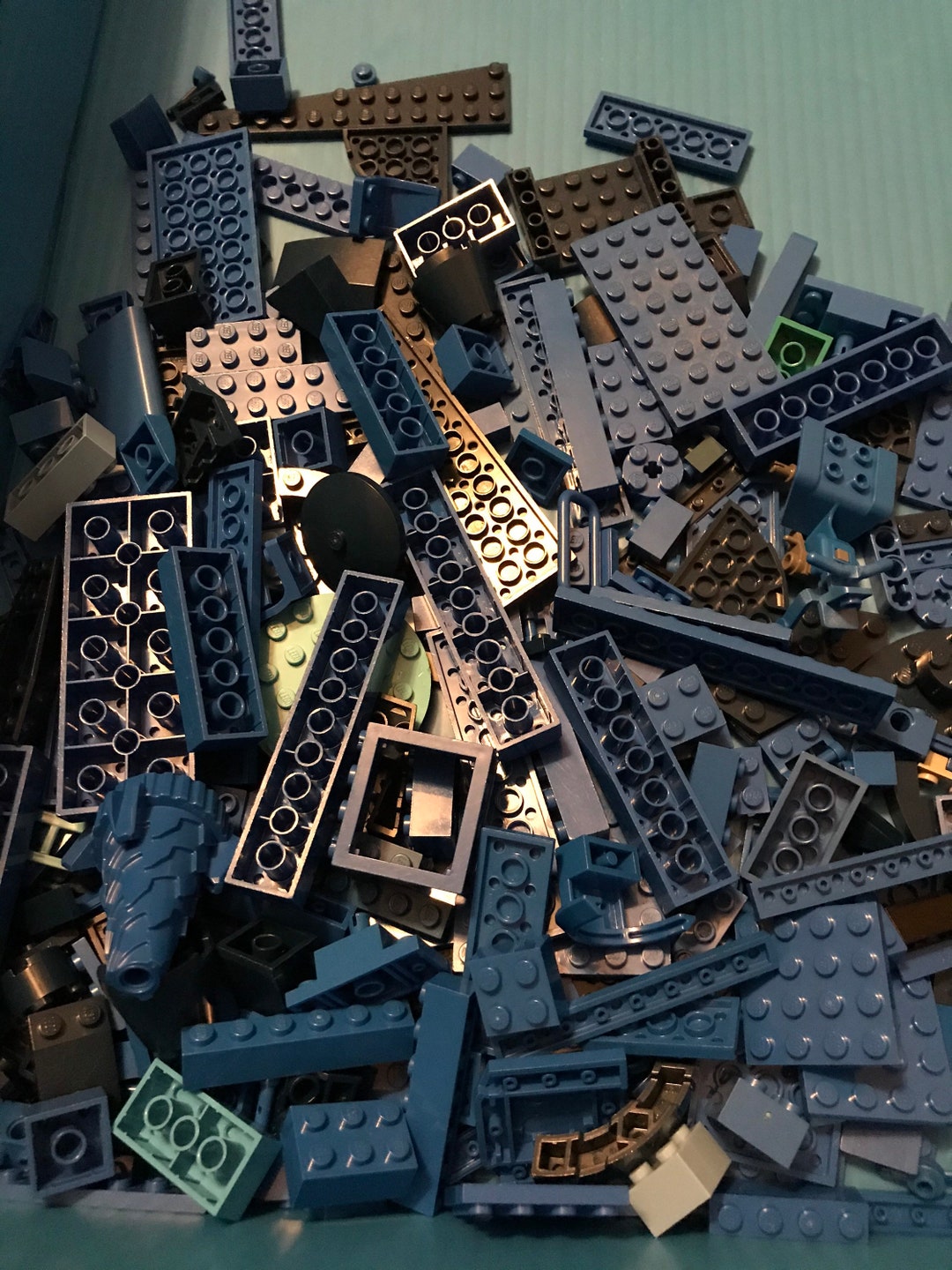 Blue Legos 8 Oz Half Pound Building Construction Toys - Etsy