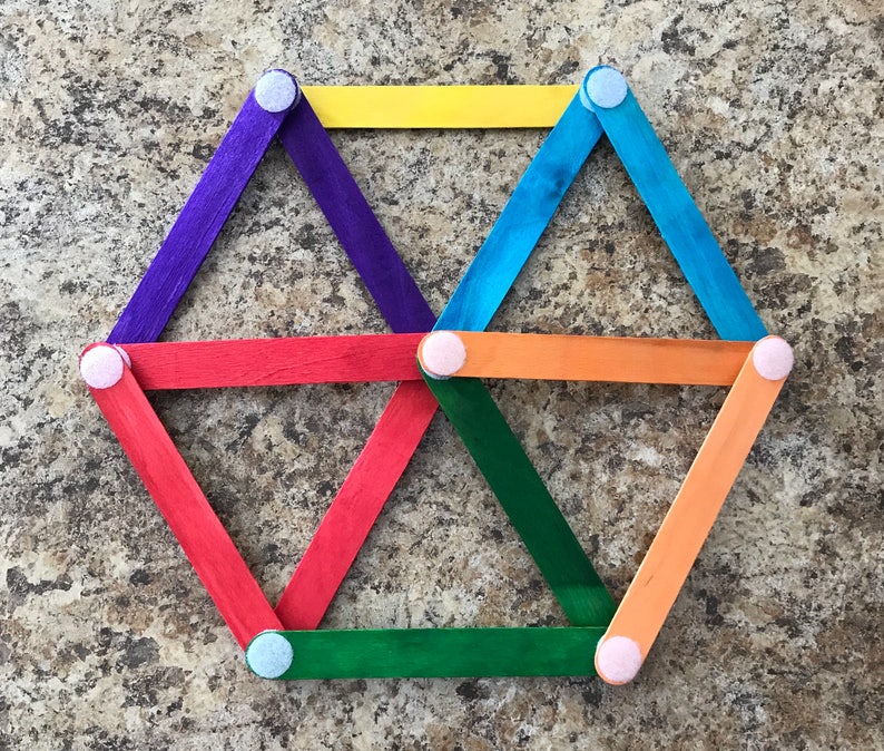 Color Building Sticks Jumbo Craft Sticks Child's Gift - Etsy