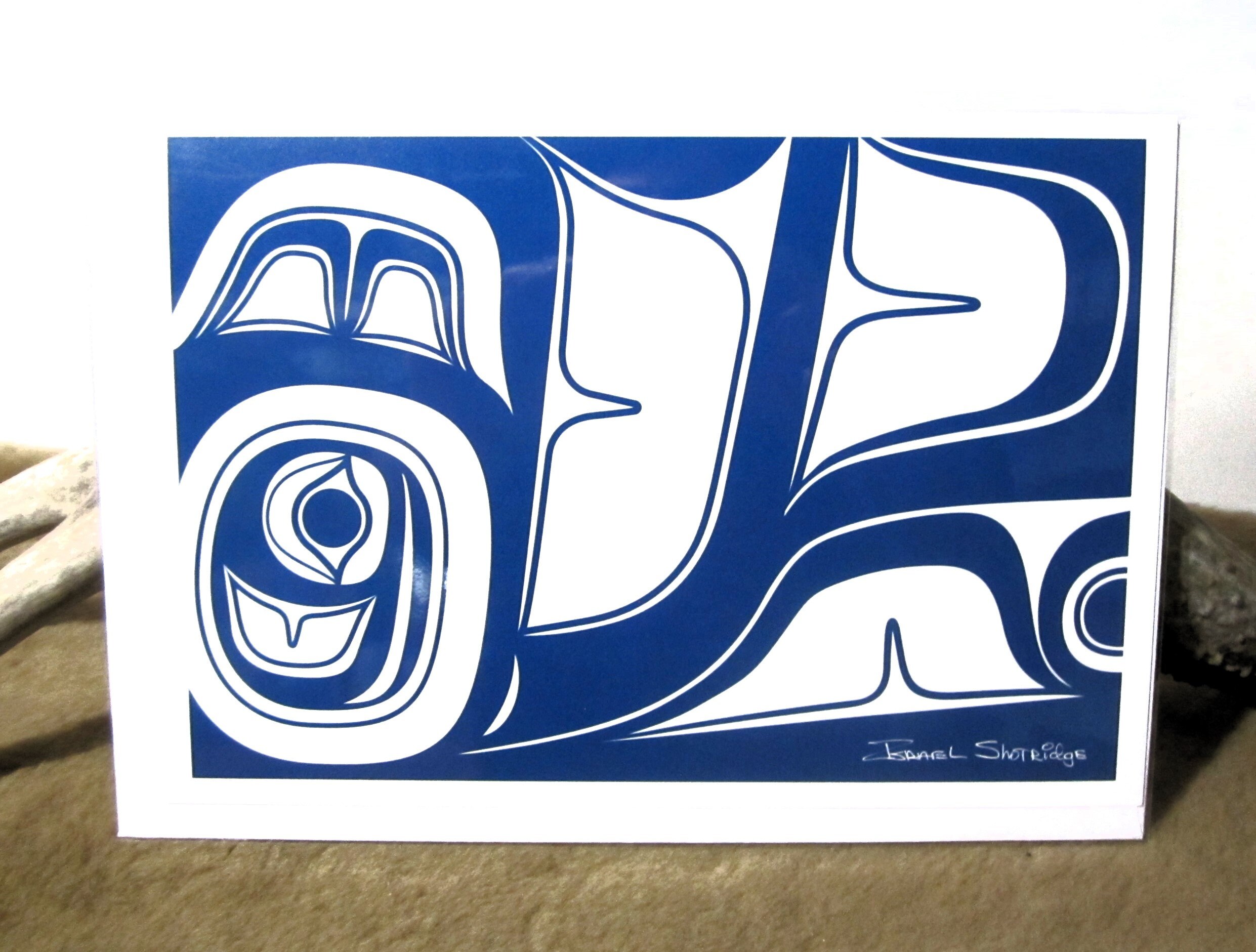 Tlingit Yukon First Nations 'abstract Formline Blue and White' Pacific ...