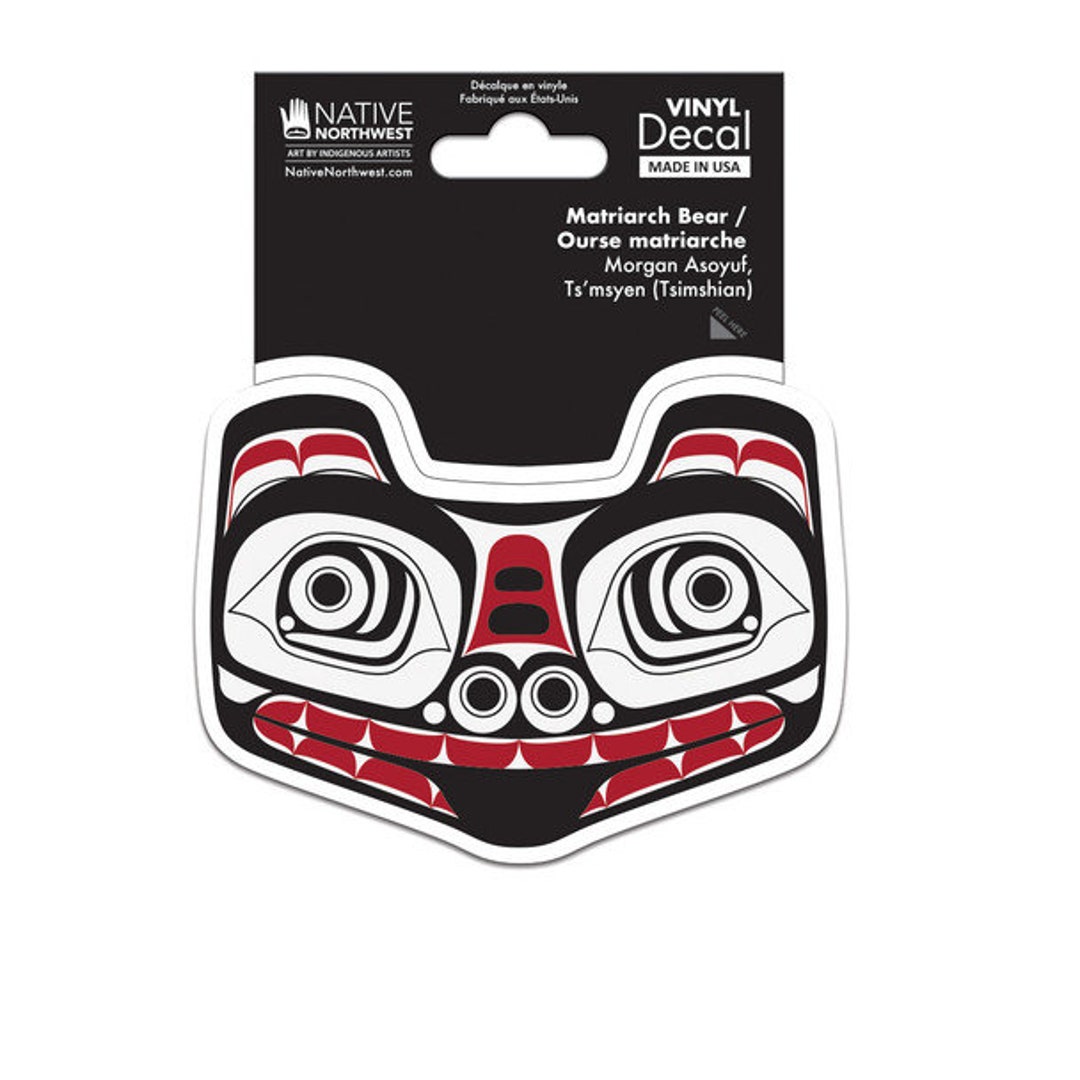 Tsimshian First Nation 'matriarch Bear' Sticker Vinyl Decal Pacific ...