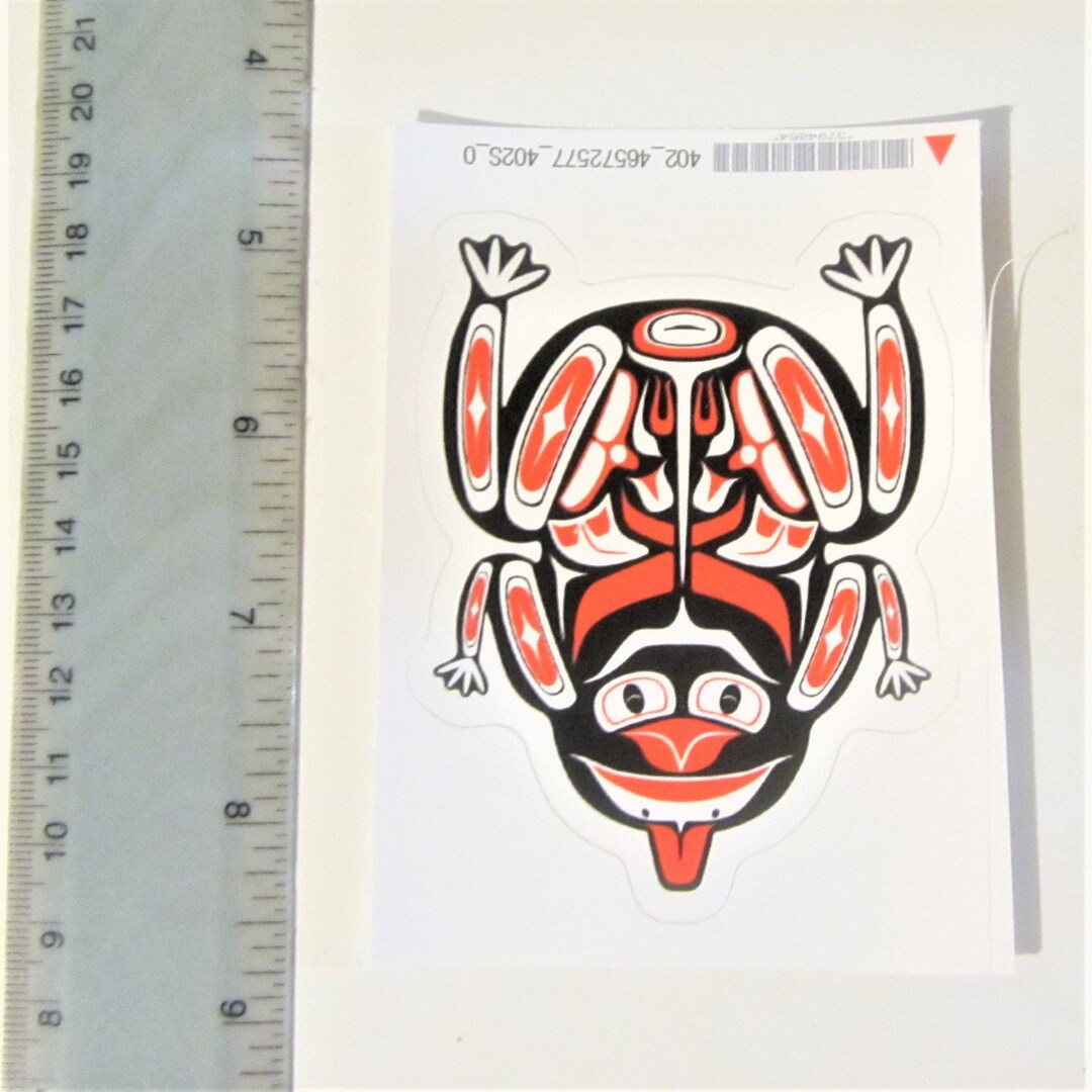 First Nations ''frog'' Sticker Decal Pacific North West Native ...