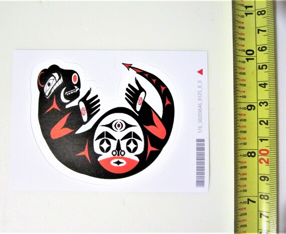 First Nations ''sea Otter'' Sticker Decal West | Etsy