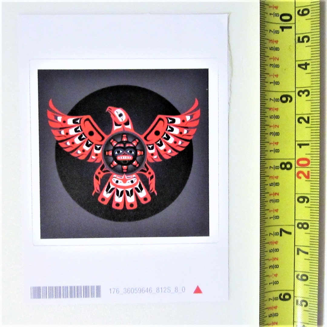 First Nations 'eagle' Sticker Decal Pacific North West Coast Native ...