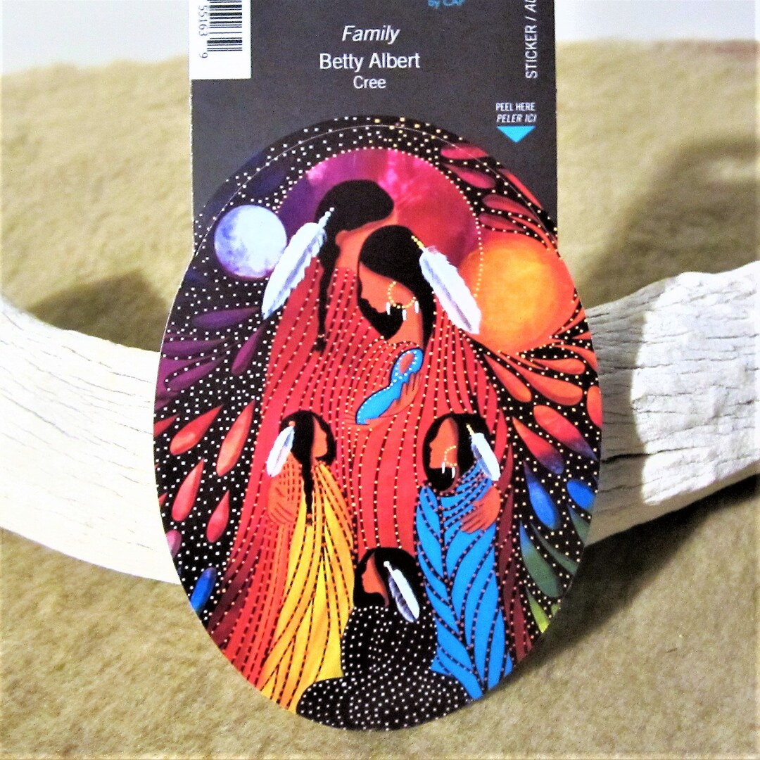 Cree First Nation 'family' Vinyl Sticker Decal Sub Arctic Eastern ...