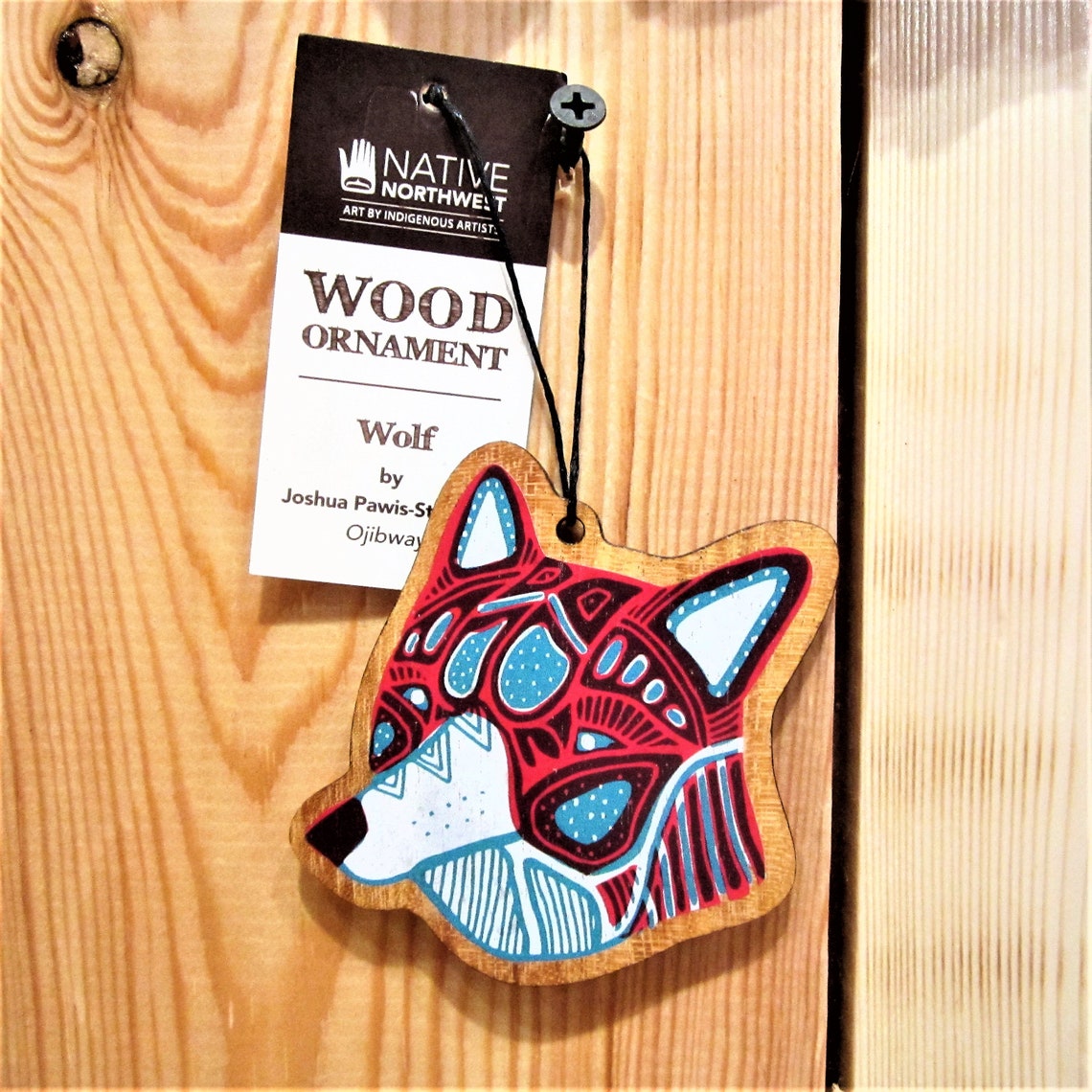 Ojibway First Nation 'wolf' Wood Ornament Eastern - Etsy