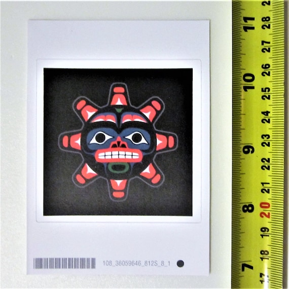 First Nations 'haida Sun' Sticker Decal West Coast - Etsy
