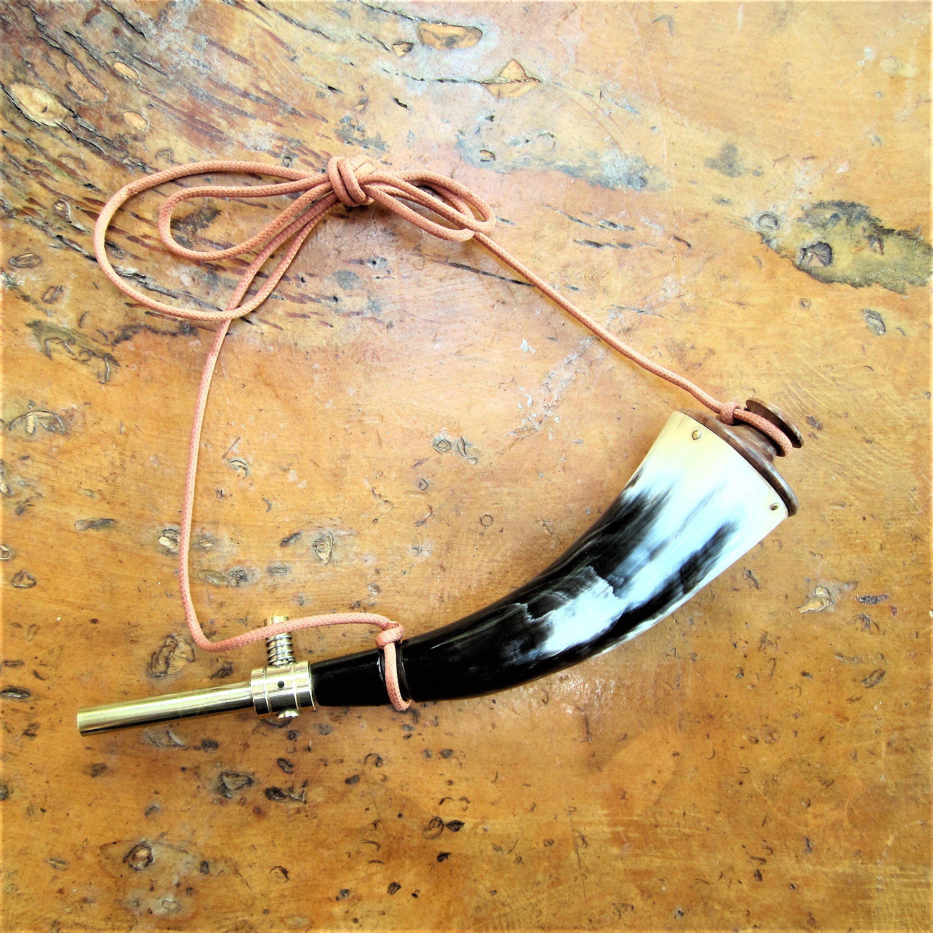 Genuine Pioneer Western Style Regalia Great Plains Buffalo Powder Horn ...