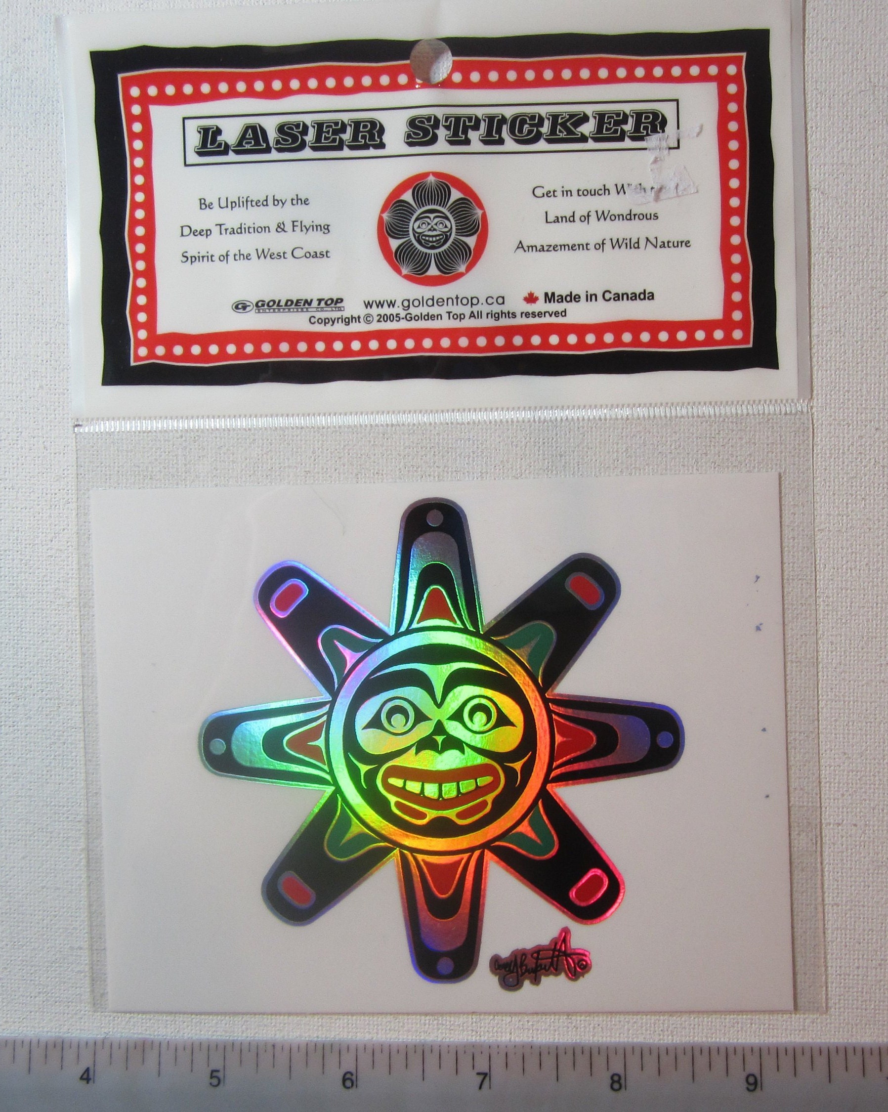 Haida First Nation 'sun' Laser Sticker Decal Car - Etsy